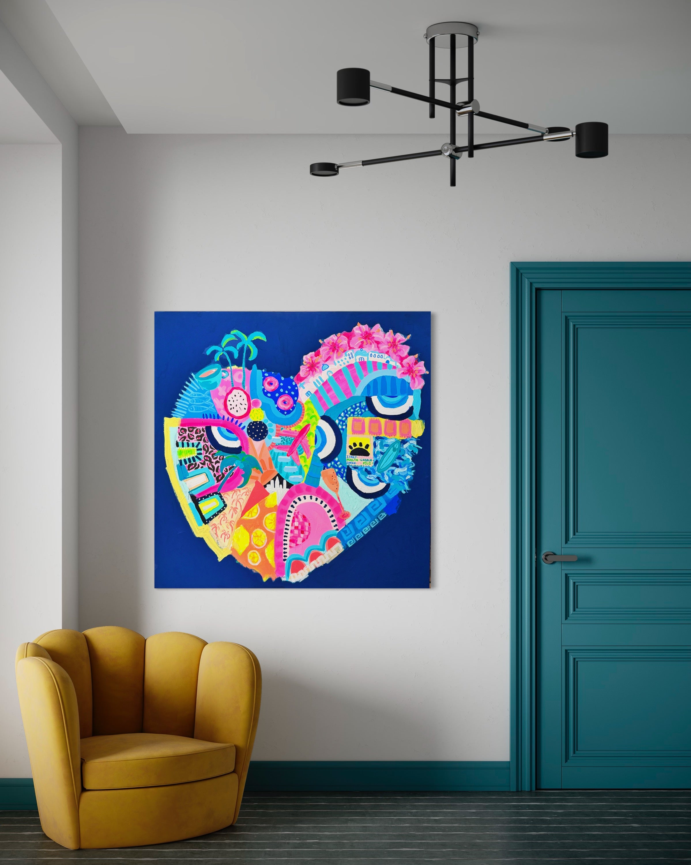 Travel Heart (original) – Hayley Pearson Art